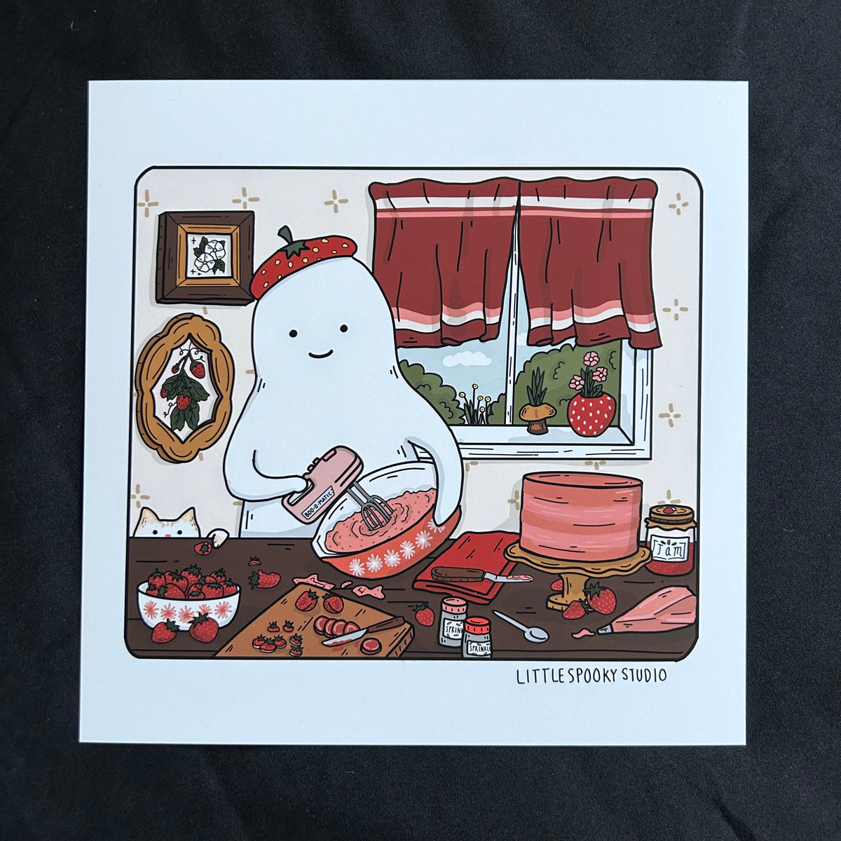 Strawberry Art Print – Little Spooky Studio