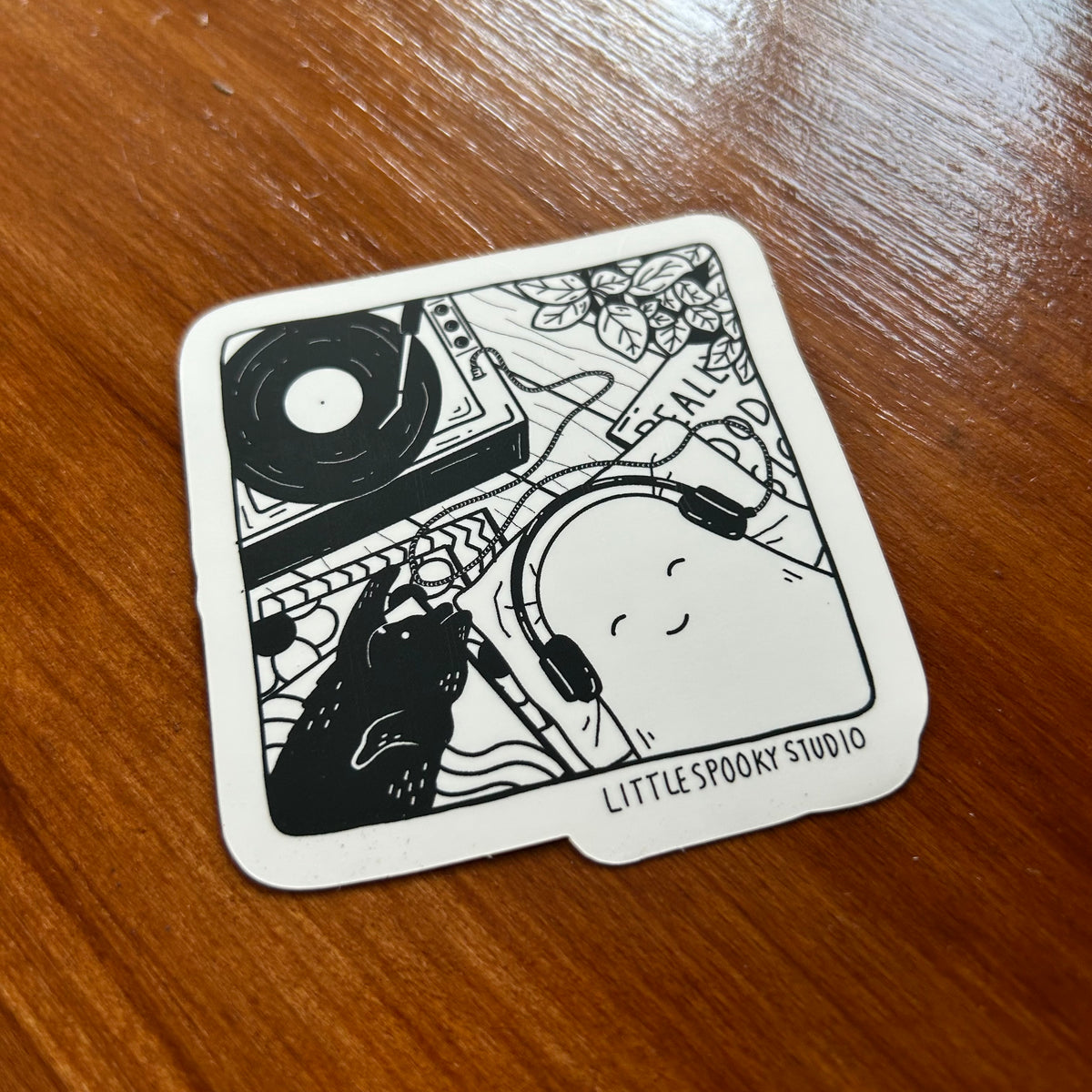 Record Day Sticker – Little Spooky Studio