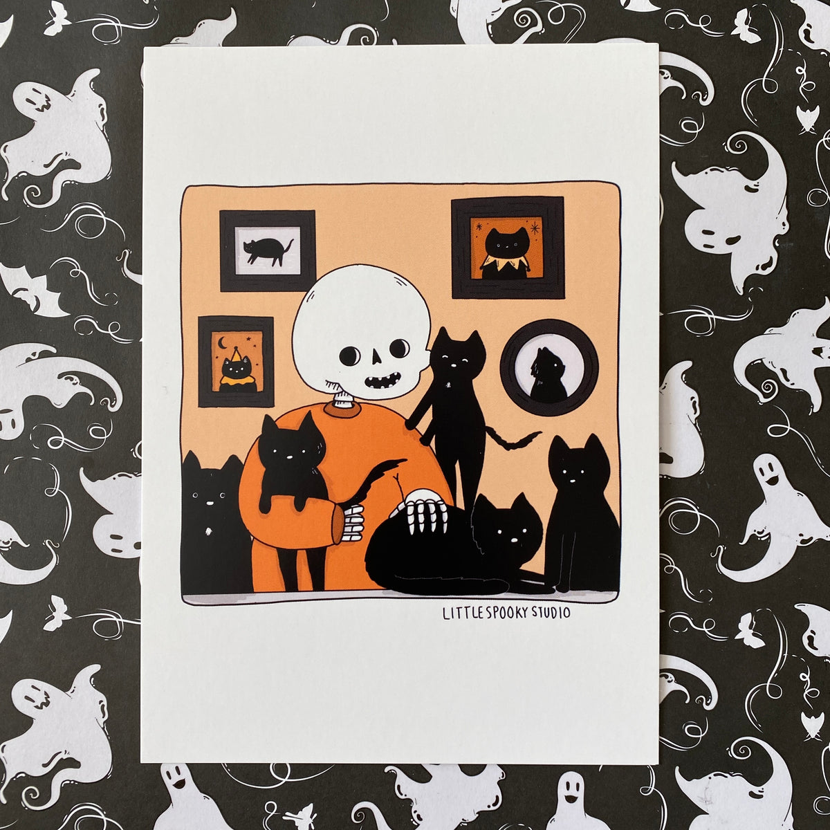 Nine Lives Art Print – Little Spooky Studio