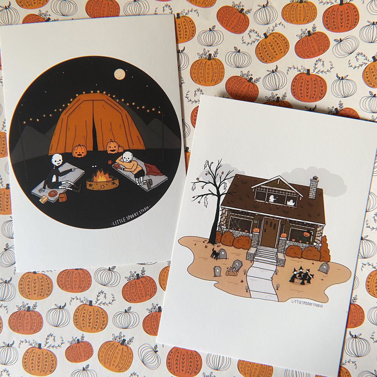 At Home Art Print – Little Spooky Studio