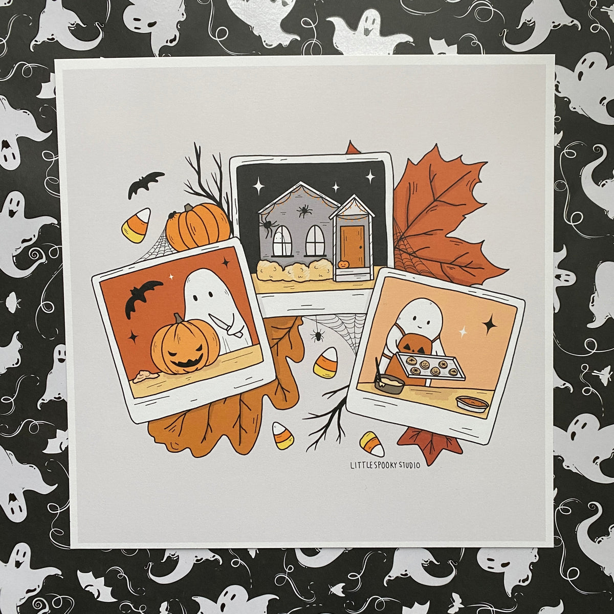 8x8 Polaroids 2 Square Art Print – Little Spooky Studio