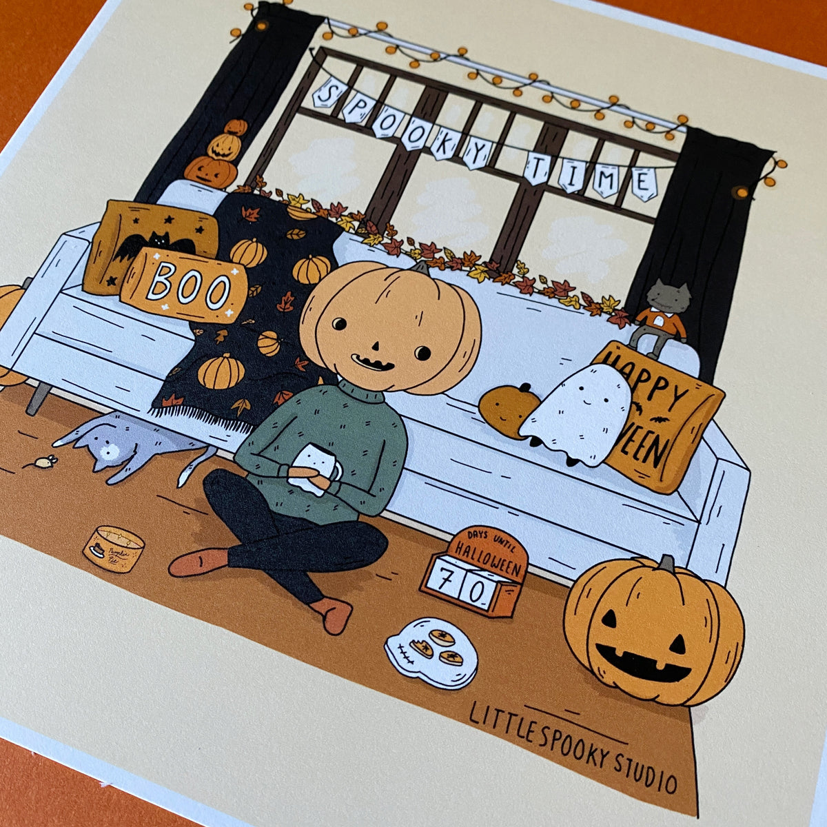 August Square Art Print – Little Spooky Studio