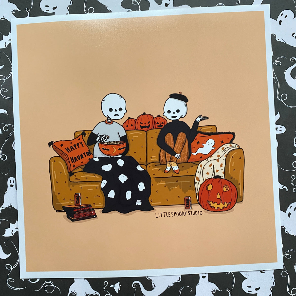 Movie Night Art Print – Little Spooky Studio