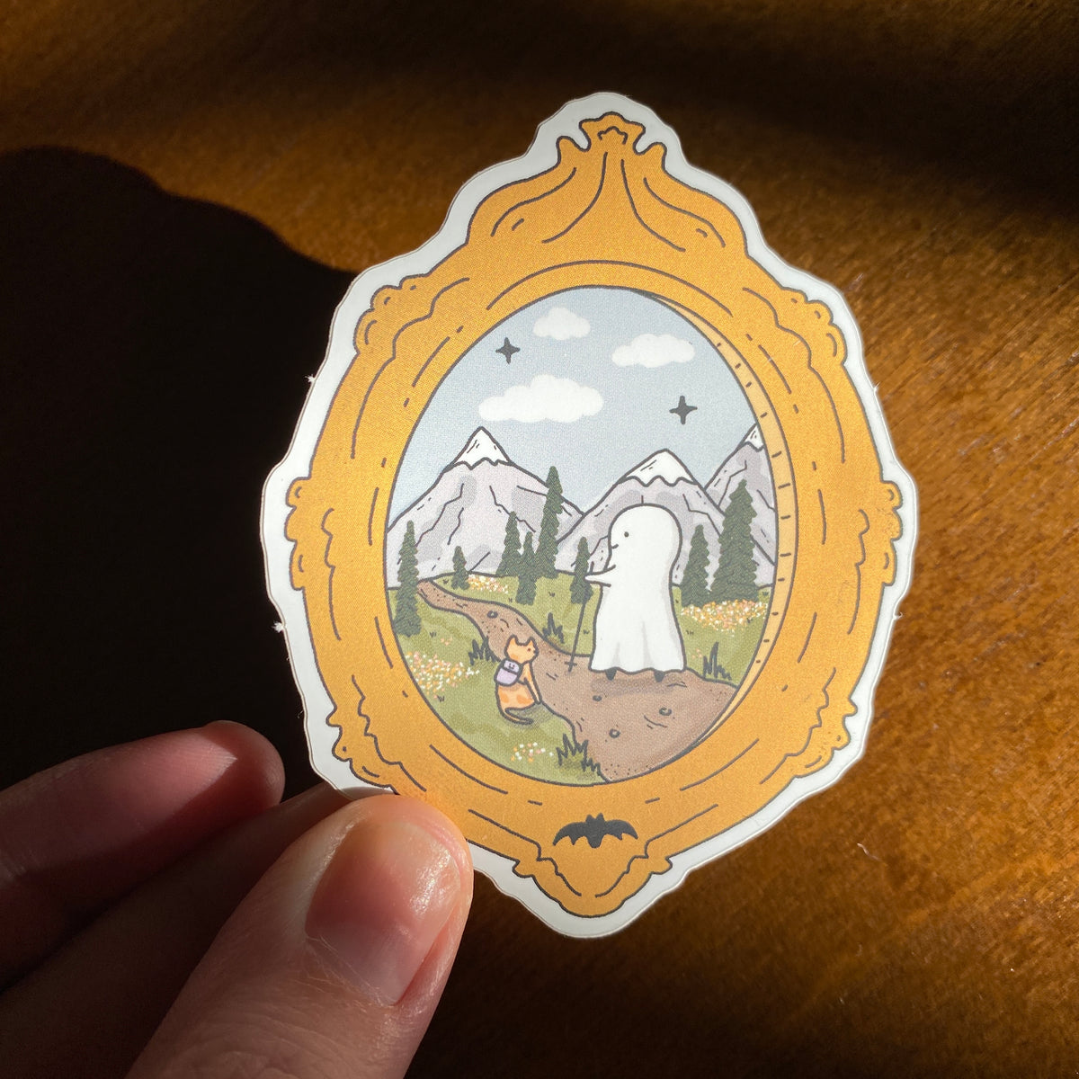 Spring Ghost Sticker – Little Spooky Studio